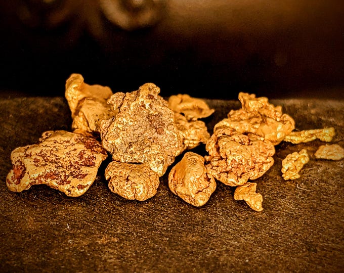 California Gold Nuggets - American Mined Gold - Genuine Gold Specimen ...