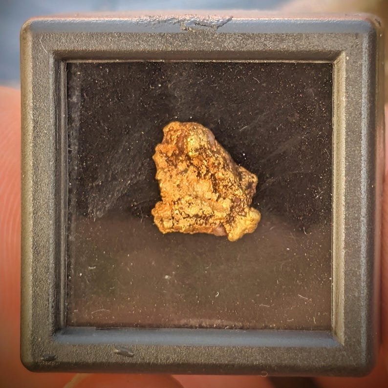 American Mined Gold Nugget - Genuine Gold Specimen - Arizona Gold ...