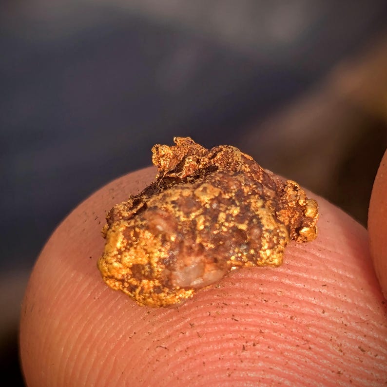 American Mined Gold Nugget - Genuine Gold Specimen - Arizona Gold ...