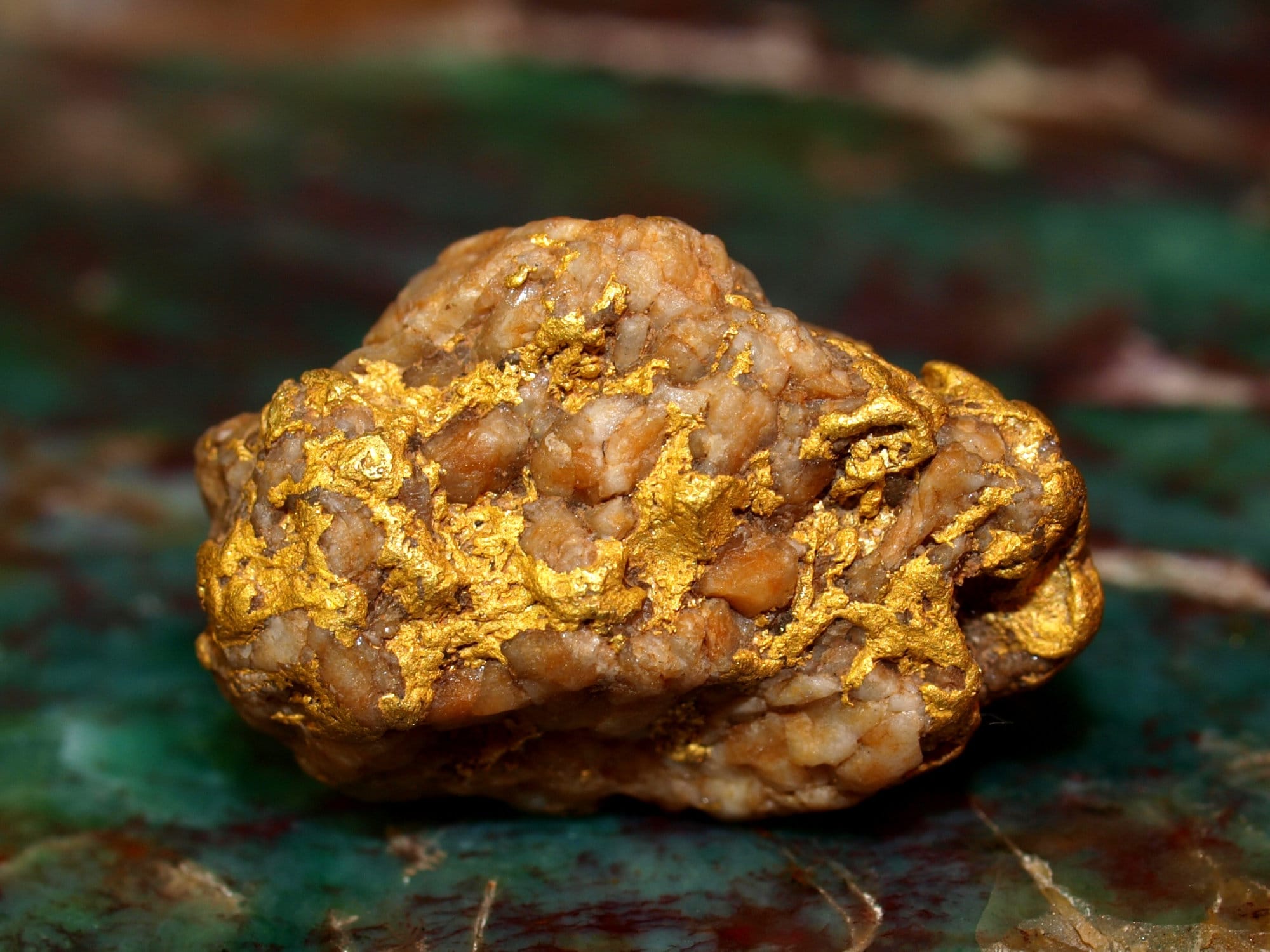 Raw Gold In Rock