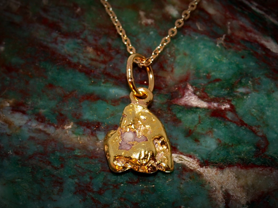 Alaskan Gold Nugget Pendant Genuine AK Placer Gold Nugget Placer Gold ...