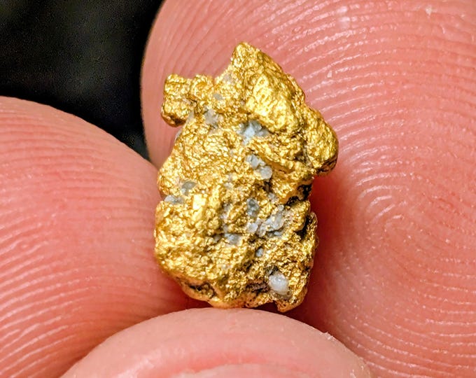 Alaska Gold Nugget - American Mined Gold - Genuine Gold Specimen - Raw ...