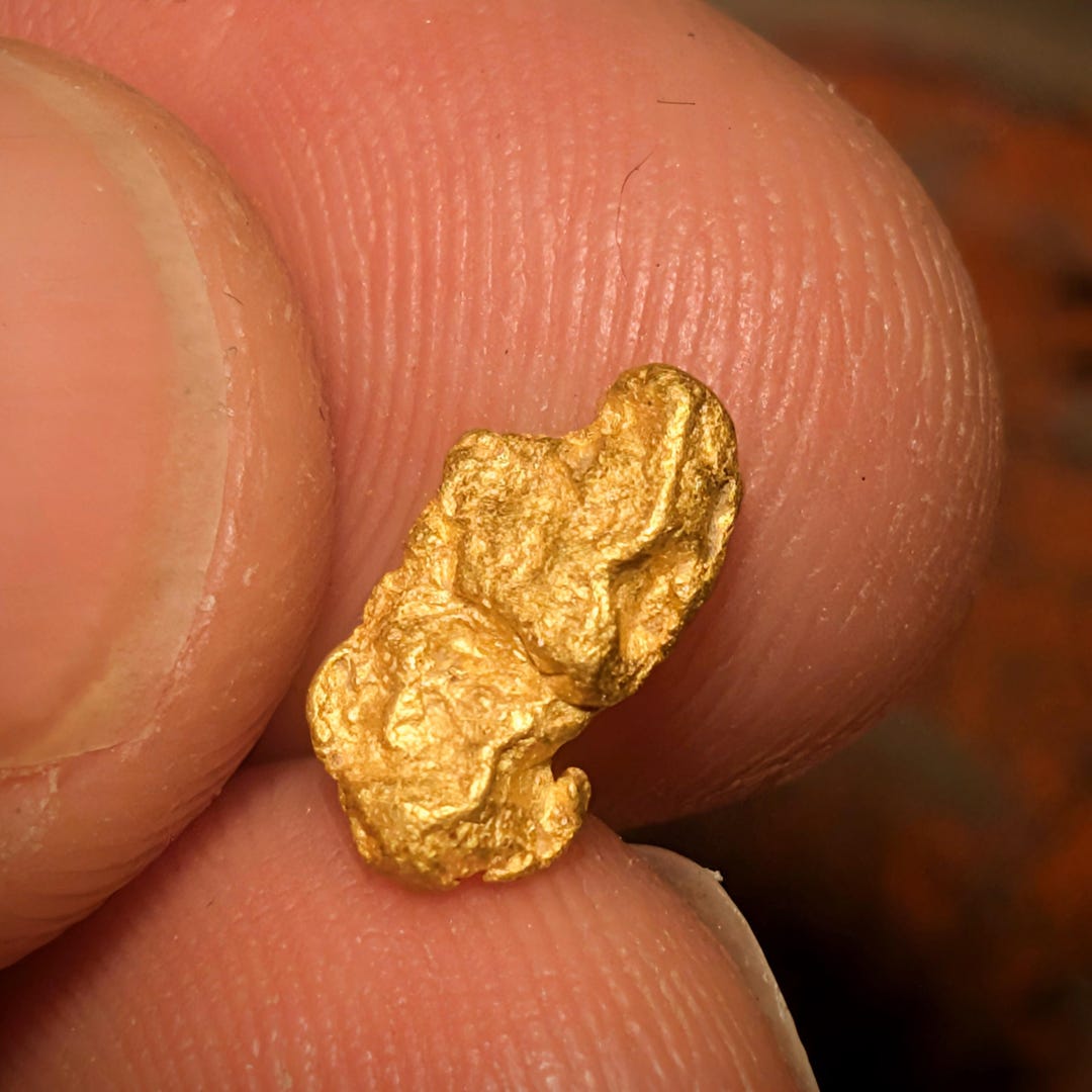 American Mined Gold Nugget - Genuine Gold Specimen - Arizona Gold ...