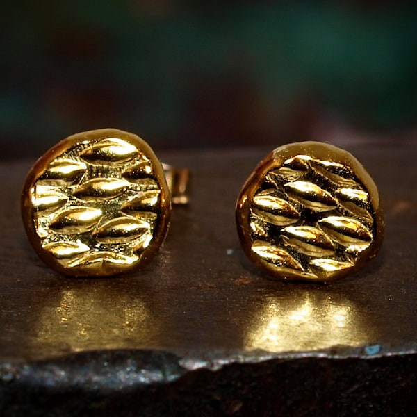24k Gold Earrings - Etsy