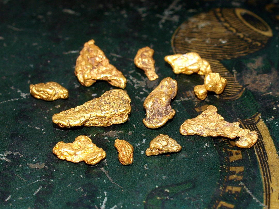 Raw Placer Gold Nuggets - Arizona Gold - Genuine Gold Nuggets - Rare ...