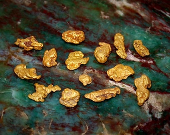 Arizona Gold Nuggets Authentic Natural Placer Gold Coarse Raw Gold ...