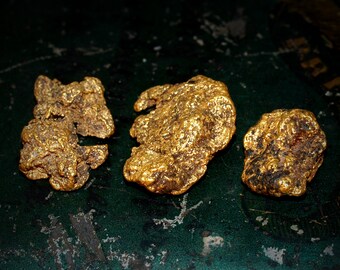 Raw Placer Gold Nuggets Southwest Arizona Gold Genuine Gold Nuggets ...