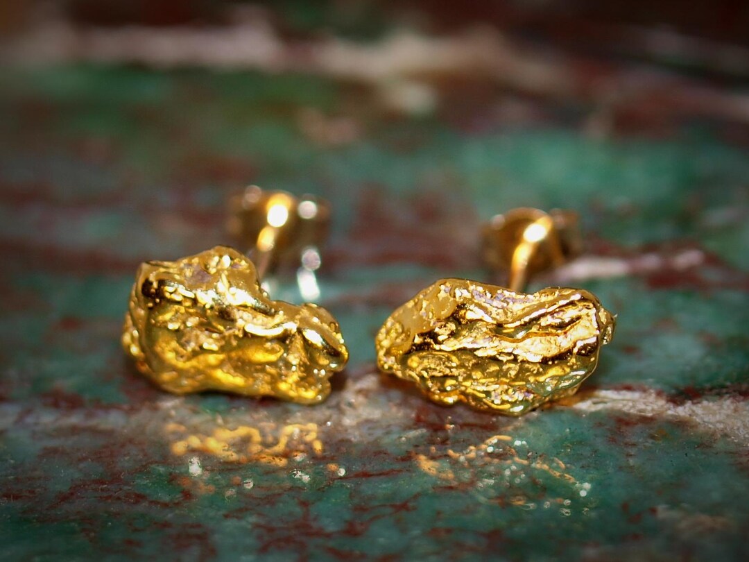 Gold Nugget Studs - High Quality Gold Nuggets - California Gold Nuggets ...