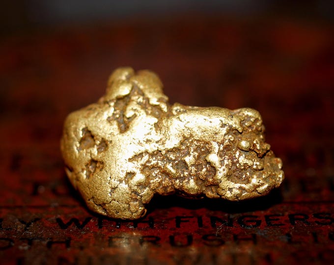 Alaska Gold Nugget - American Mined Gold - Genuine Gold Specimen - Raw ...