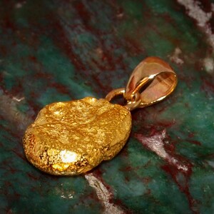Gold Nugget Pendant Necklace - Authentic Alaska Gold Nugget - High ...