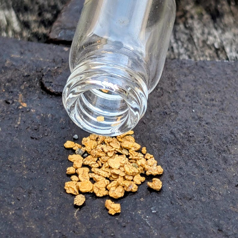 California Gold Dust Vial - American Mined Gold - Genuine Mineral ...