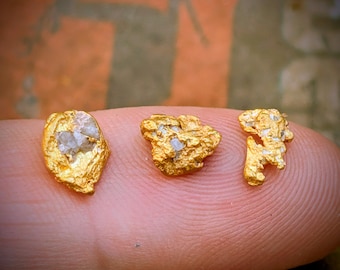 Alaska Gold Nugget - American Mined Gold - Genuine Gold Specimen - Raw ...
