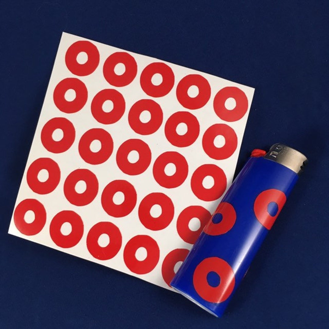 Phish Fishman Donut Sticker Stickers Decal Vinyl .75 Inch 25 Decals - Etsy