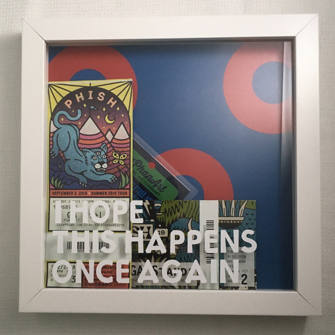 Phish Ticket Stub Sticker Frame Box Series - Etsy