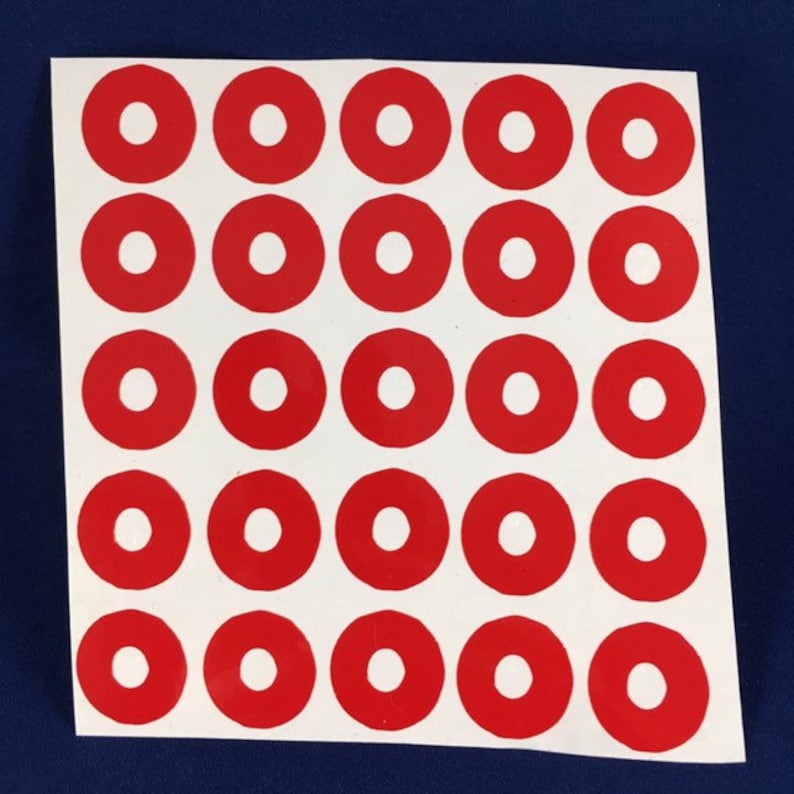 Phish Fishman Donut Sticker Stickers Decal Vinyl .75 Inch 25 Decals - Etsy