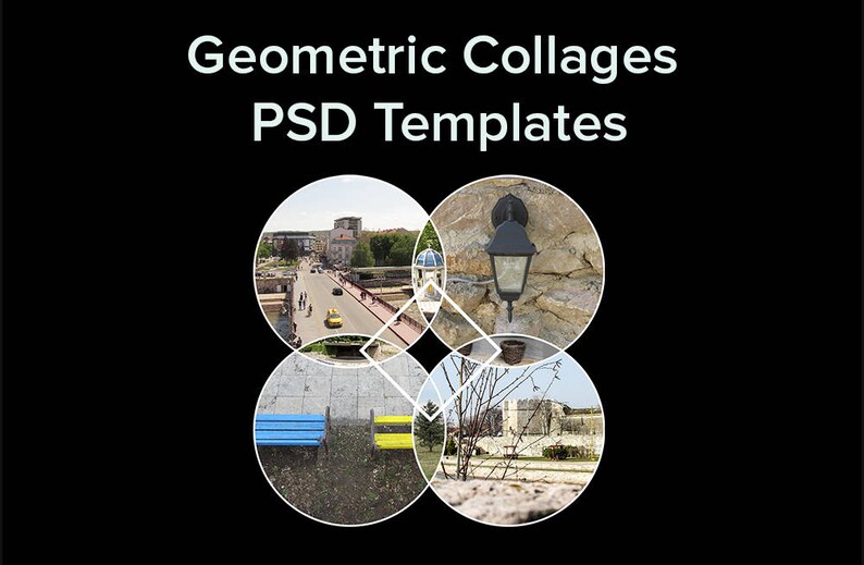 Geometric Collages PSD Templates - Etsy