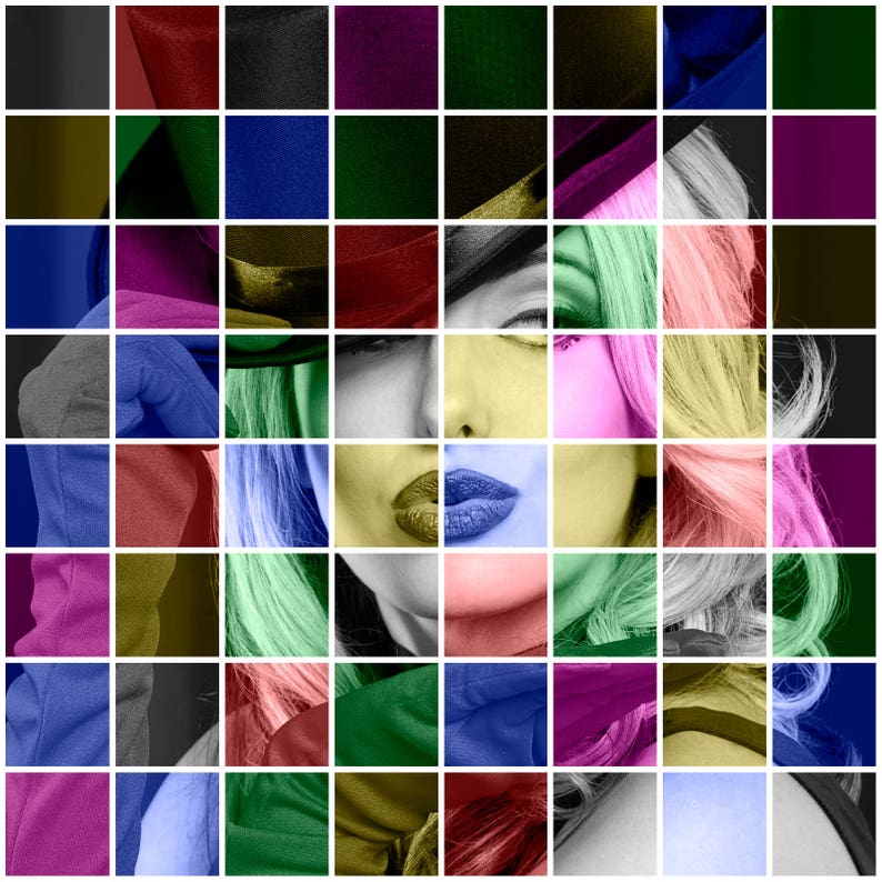 Grid Effect Photoshop Actions - Etsy