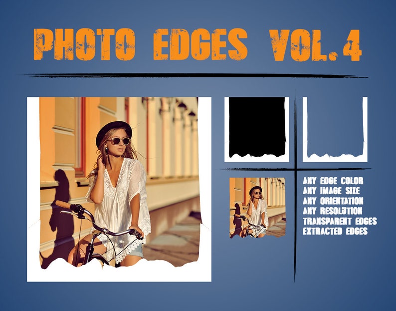 Photo Edges Photoshop Actions Vol 4 - Etsy