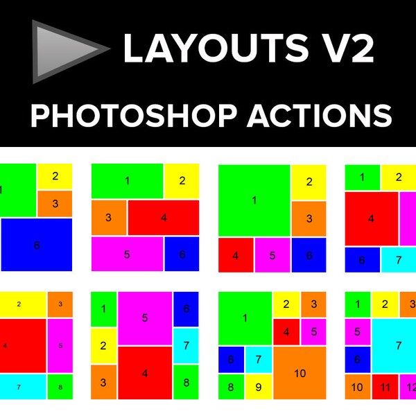 Automated Cool Frames Photoshop PSD Templates - Etsy