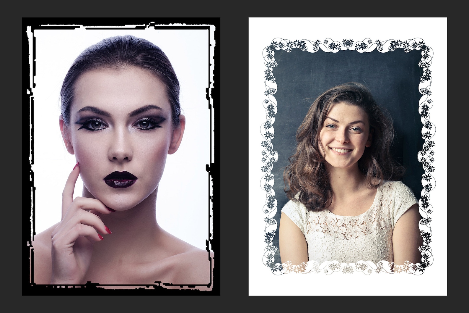 200 Different Photo Edges for Portrait Photos. Automated PSD Templates ...