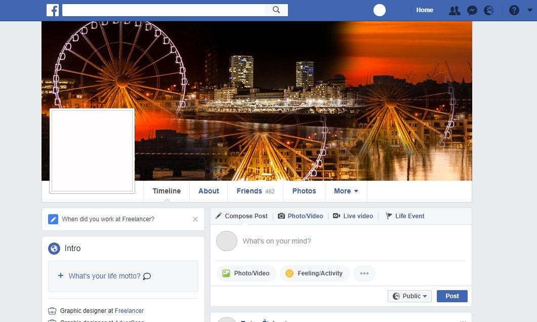 Facebook Cover Seamless Blended Collages PSD Templates - Etsy