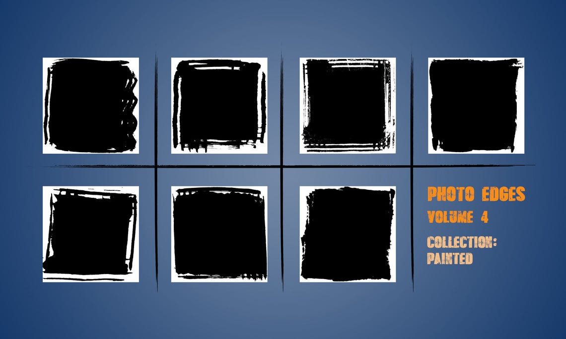 Photo Edges Photoshop Actions Vol 4 - Etsy