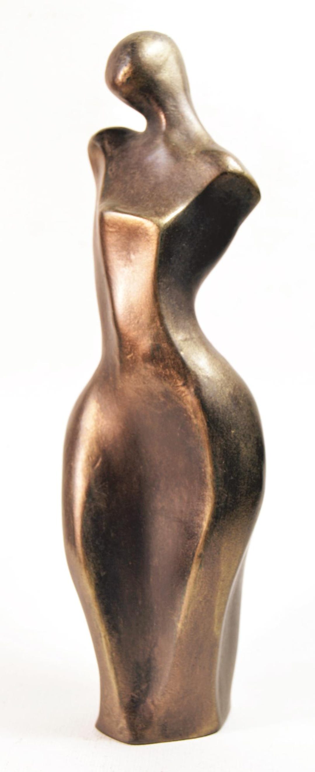 Small Sculpture Modern Woman Torso Bronze Patina Statuette - Etsy