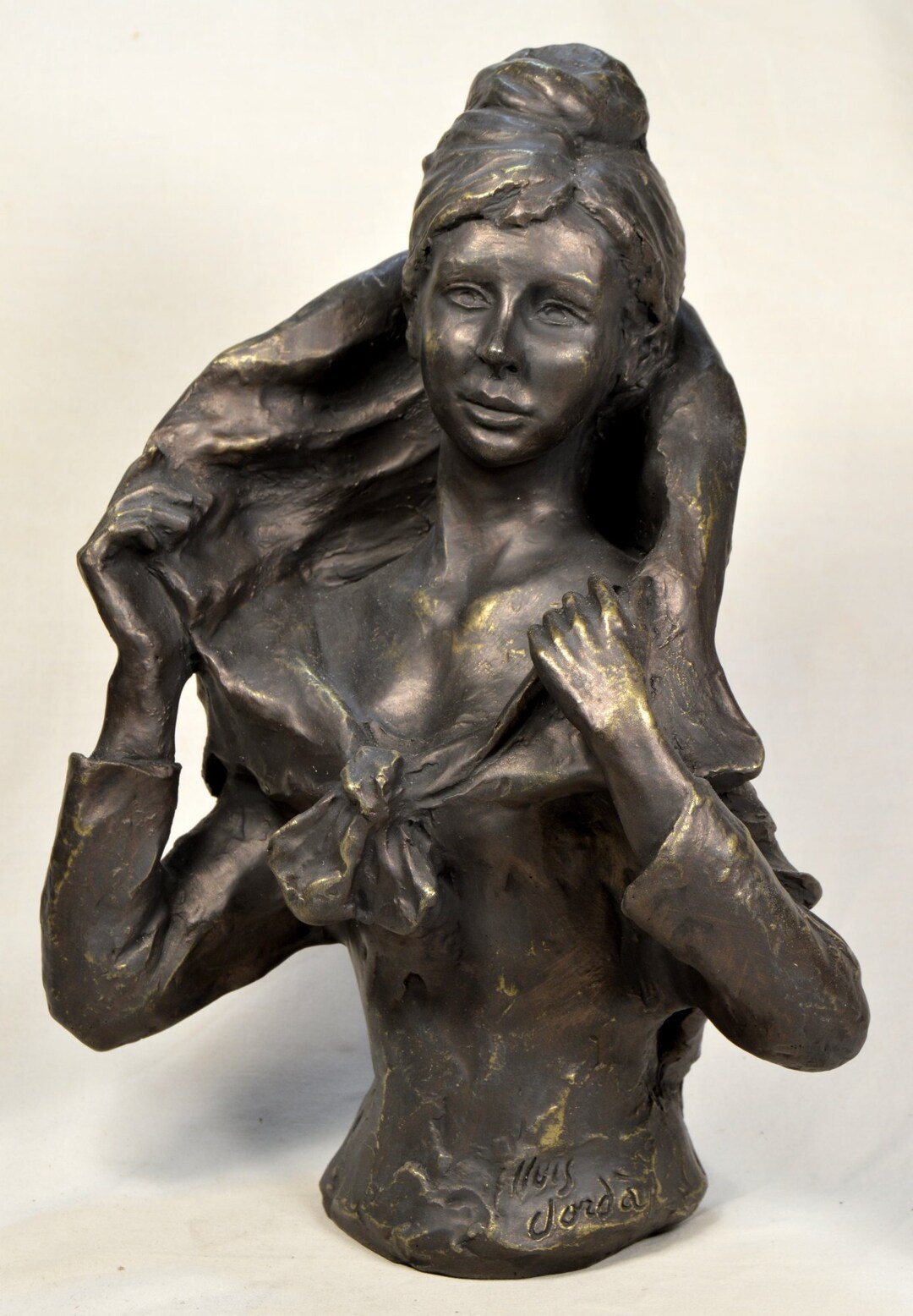 Cold Cast Bronze Sculpture Woman Statuette - Etsy