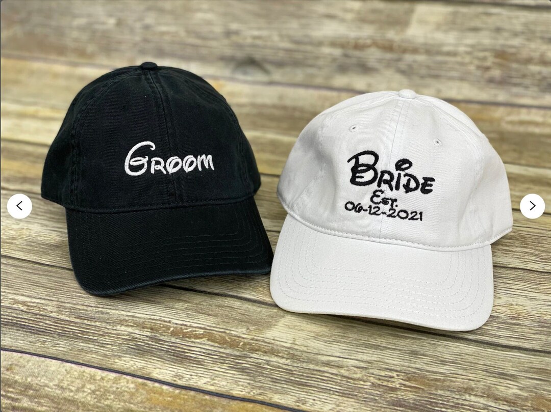 Groom Gift Personalized Hat for Bride and Groom, Disney Gifts ...