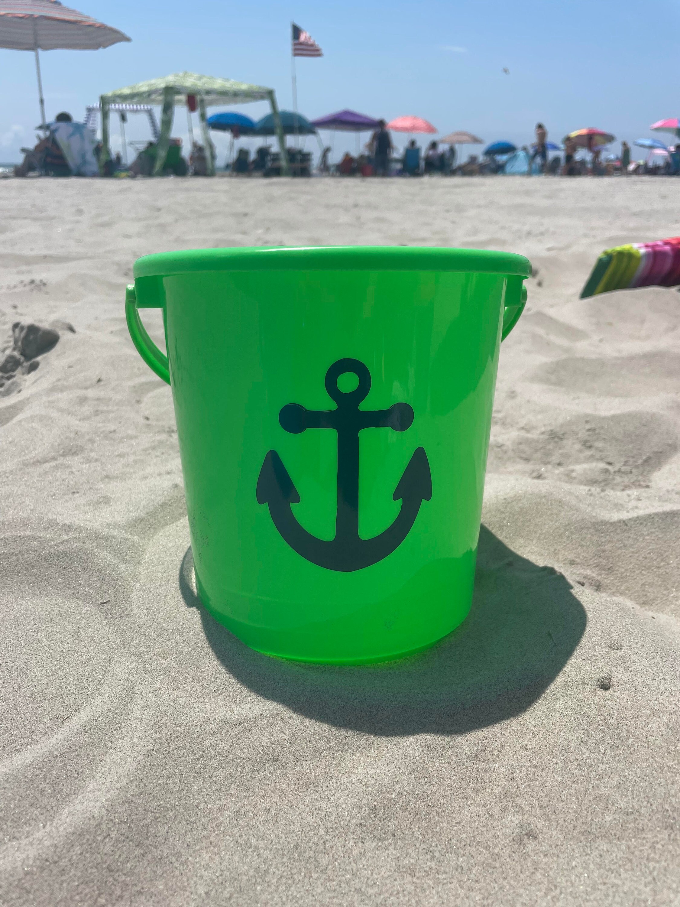 Personalized Sand Bucket With Handle- Summer Fun- Beach Accessories - Etsy