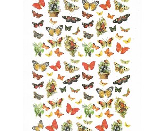 Decoupage butterfly | Etsy