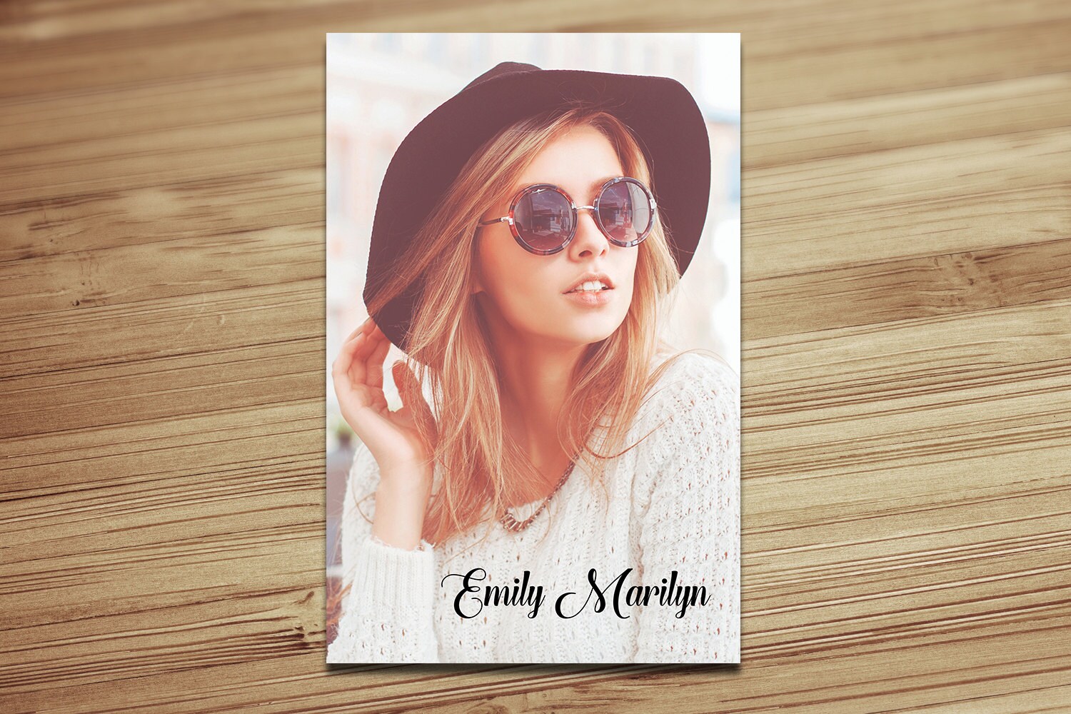 Modeling Comp Card Template Fashion Model Comp Card | Etsy