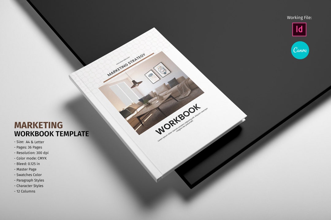 Editable Workbook Template - Workbook for Personal & Professional Use ...