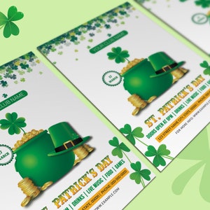 St. Patrick's Day Flyer Template | Saint Patrick's Day Celebration ...