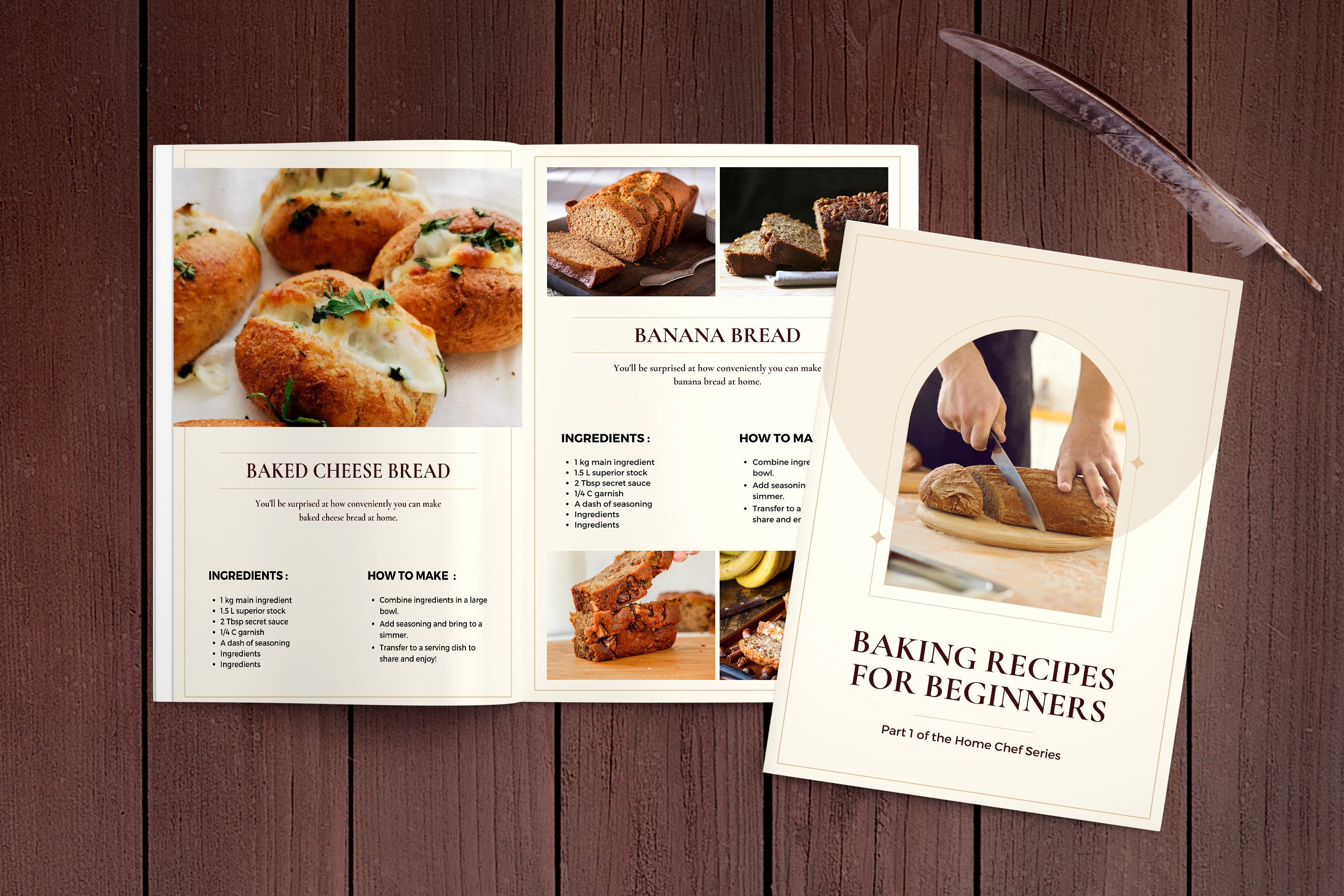 Recipe Book Template Printable Cookbook Template Canva Ms - Etsy