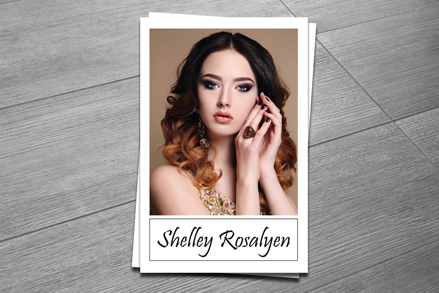 Model Comp Card Template Modeling Comp Card MS Word - Etsy