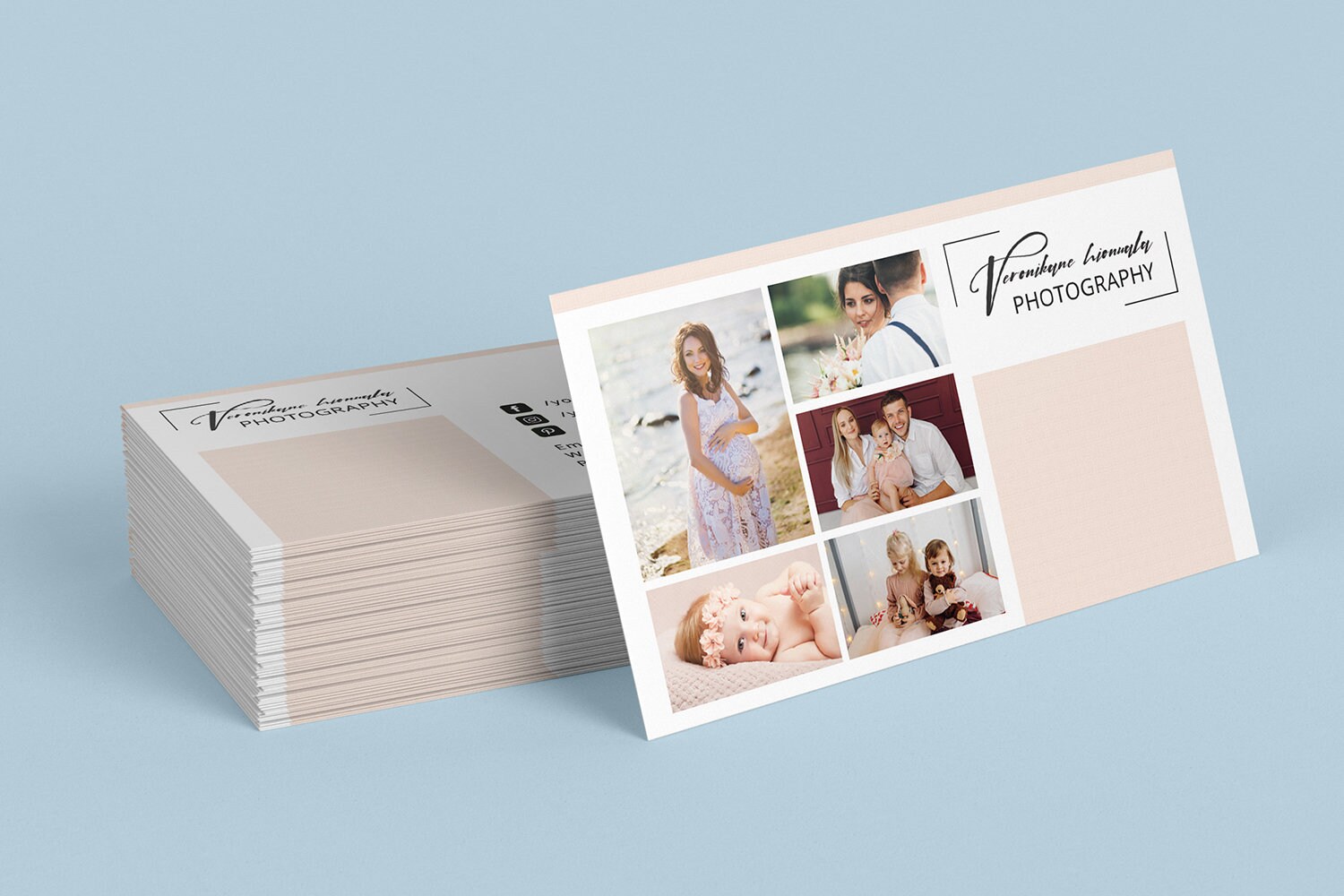 Professional Photographer Business Card Template Wedding | Etsy