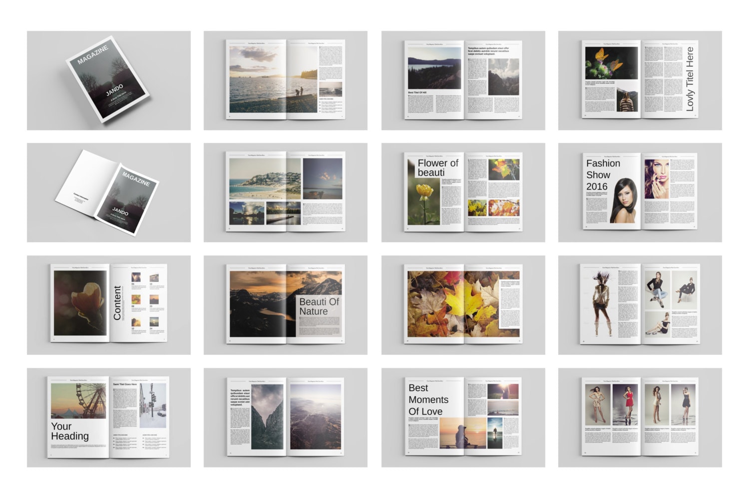 Magazine Template Indesign