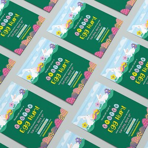 Printable Easter Party Flyer Easter Egg Hunt Invitation Template ...