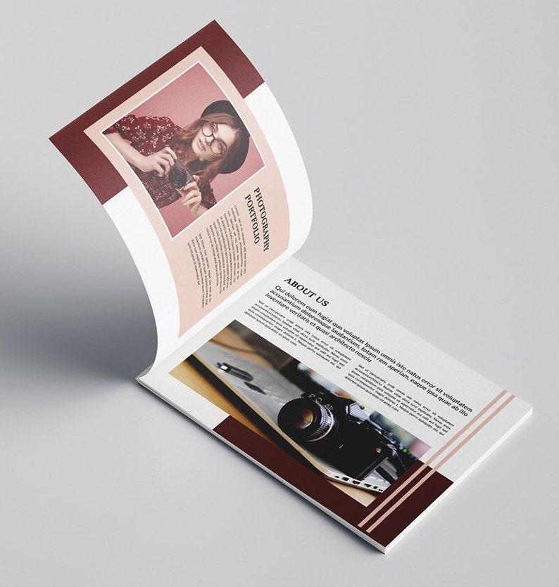Photography Portfolio Brochure Template Photographer - Etsy