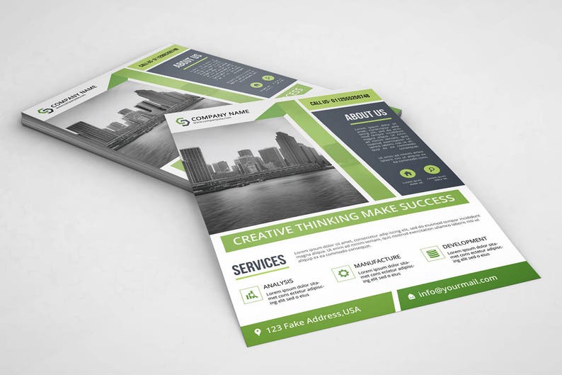 Editable Corporate Flyer Template: Professional Business Design (PSD ...