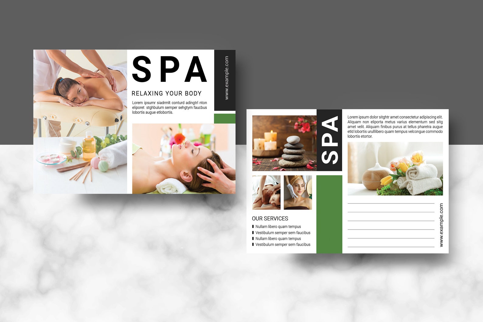 Beauty and Spa Postcard Template Hair & Beauty Care Salon - Etsy