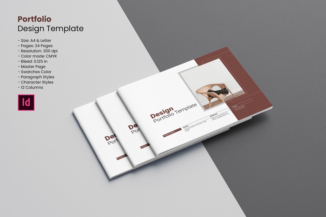 Design Portfolio Template Graphic Designer Work Portfolio, Multipurpose ...