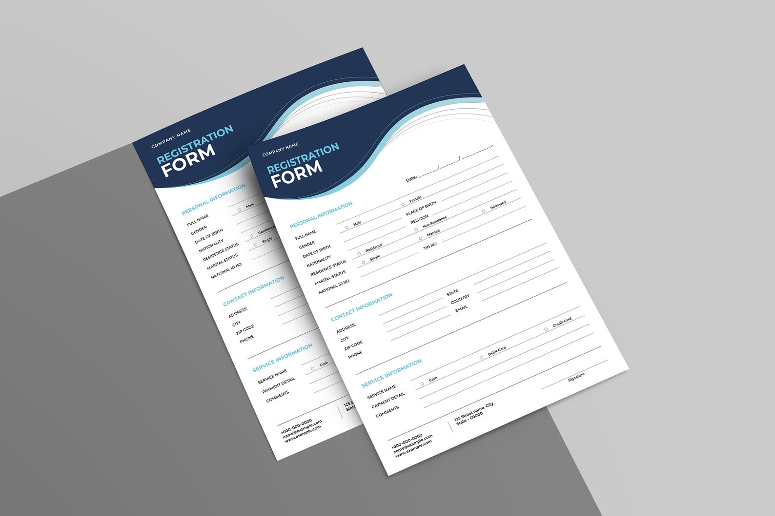 Editable Registration Form Template: A4/letter Size (digital Download ...