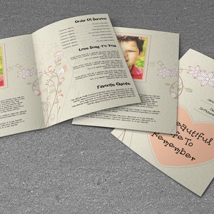Child Funeral Program Template: Memorial Obituary (digital Download) - Etsy