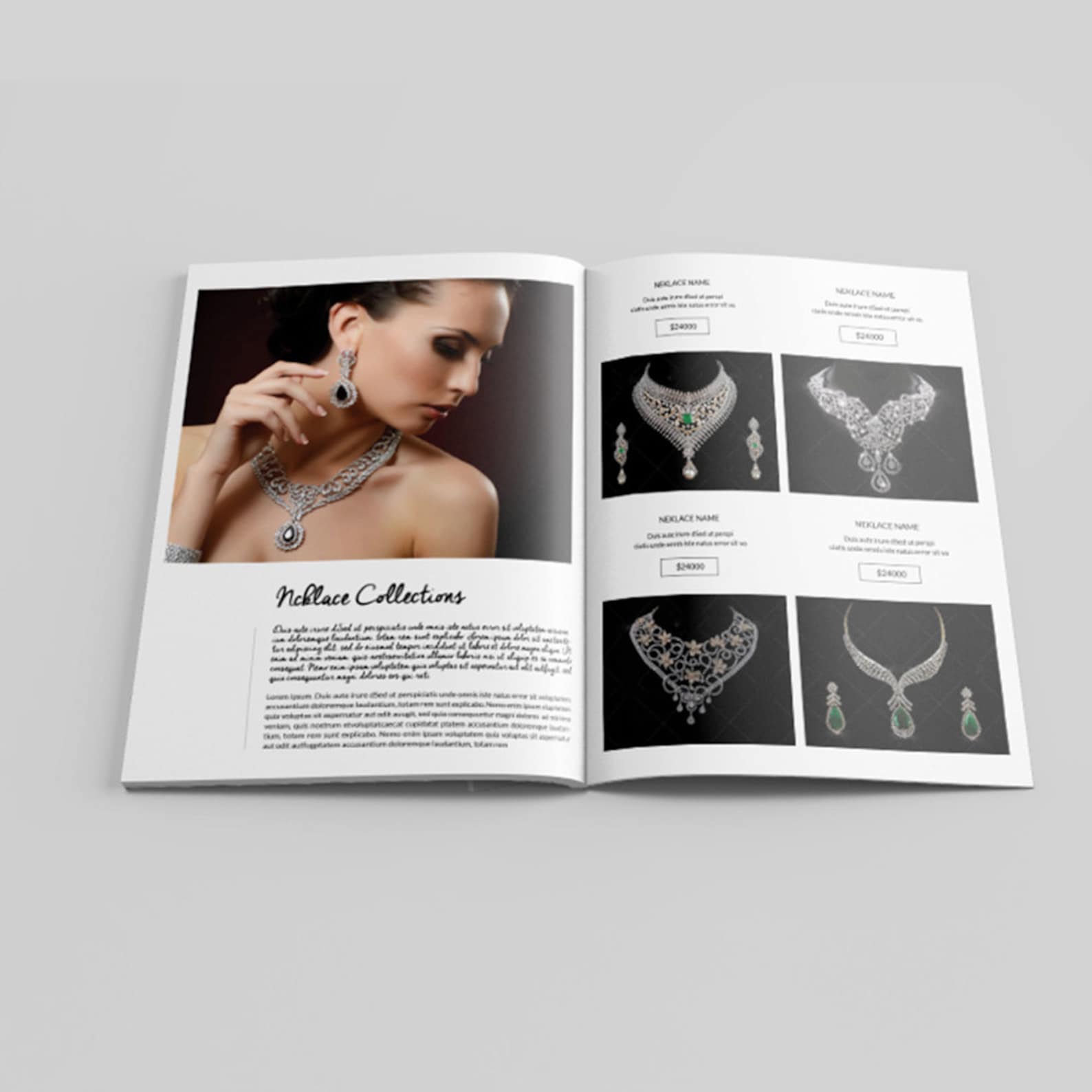 Jewellery Catalog Template Product Display Brochure - Etsy