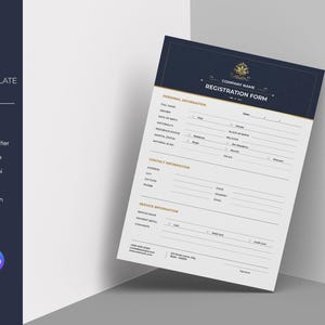 Editable Registration Form Template: Business Membership Application ...