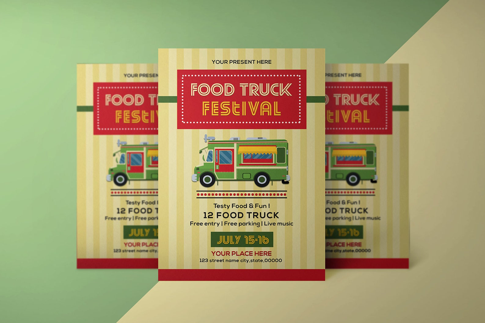 Food Truck Flyer Template Food Truck Festival Flyer Ms Word - Etsy