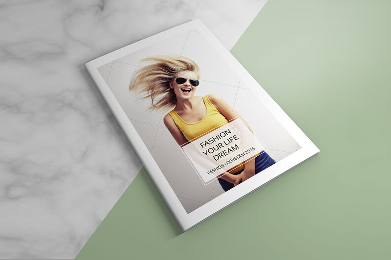 Fashion Lookbook Magazine Template: Editable Design Portfolio (digital ...