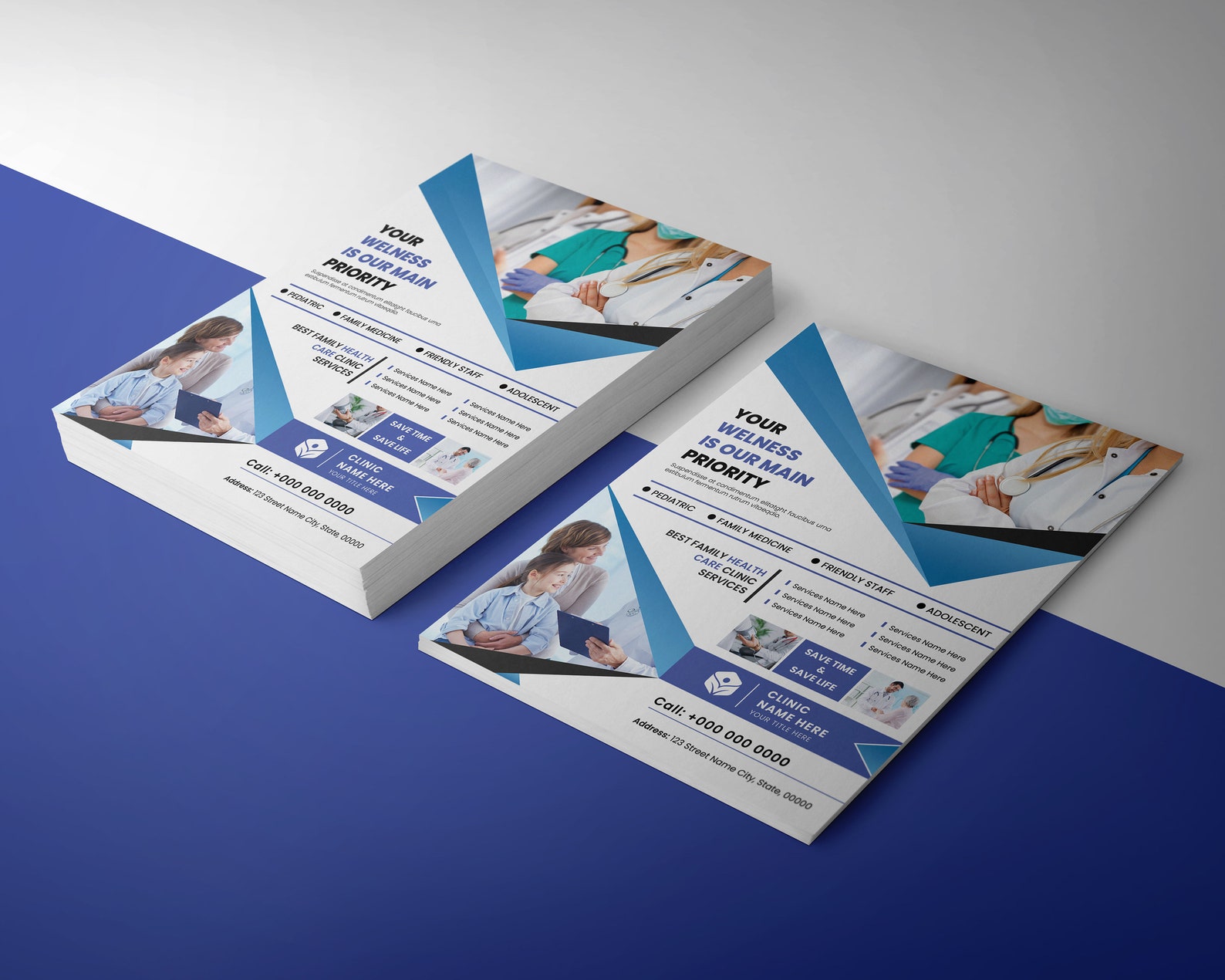 Health Care Clinic Promotional Flyer Medical Hospital - Etsy